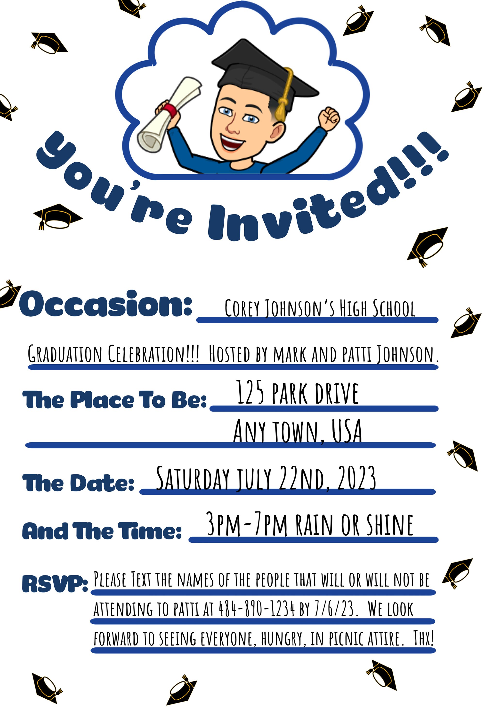 Personalized Graduation Party Invitations - Etsy