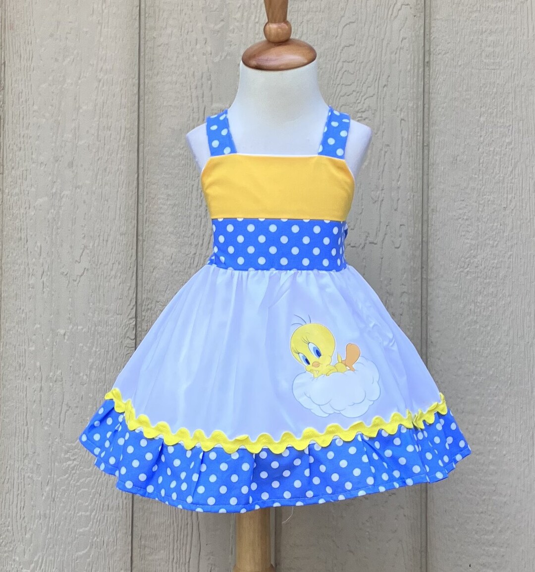 Tweety Bird Summer Halter Yellow Dress Cute Baby Tweety Bird - Etsy