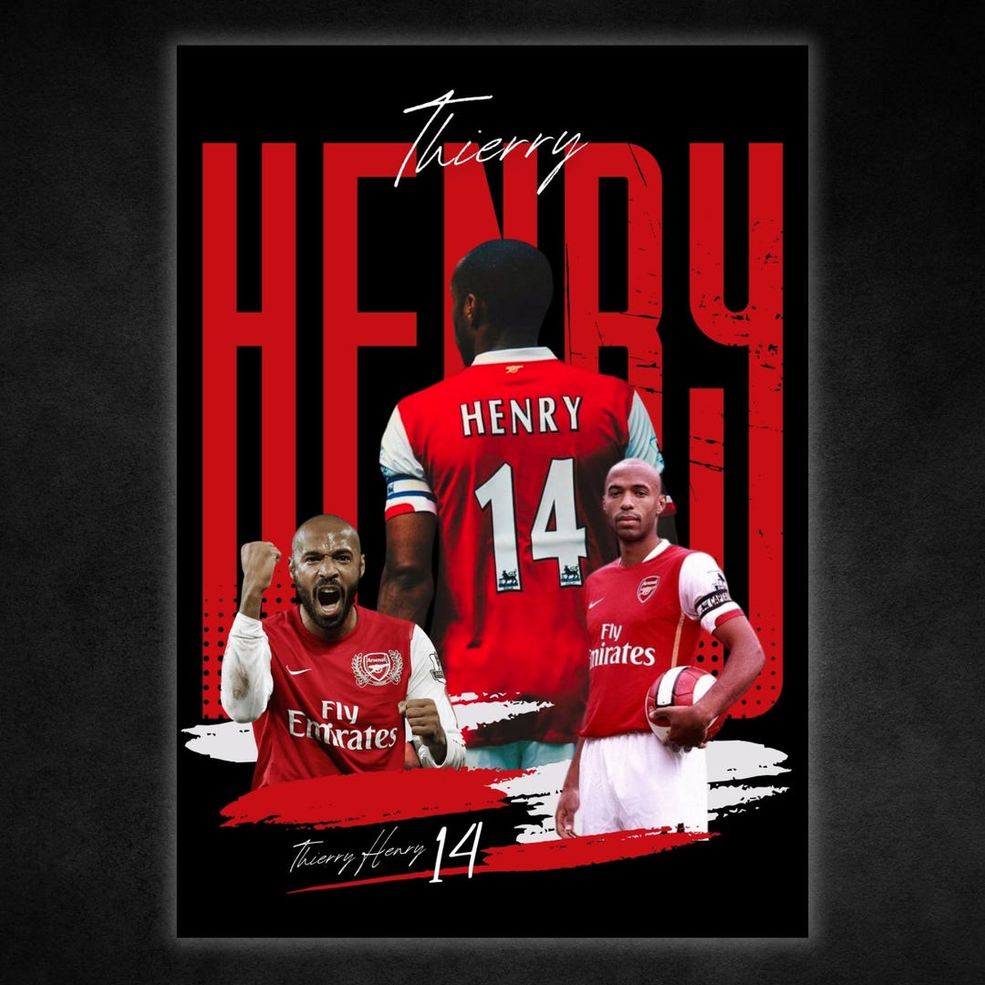 Thierry Henry Inspirational Digital Wall Art - Printable - Etsy