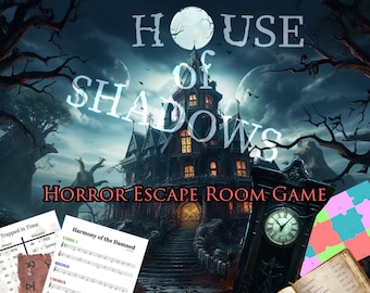 Horror Escape Room - House of Shadows - Printable Horror Game for ...