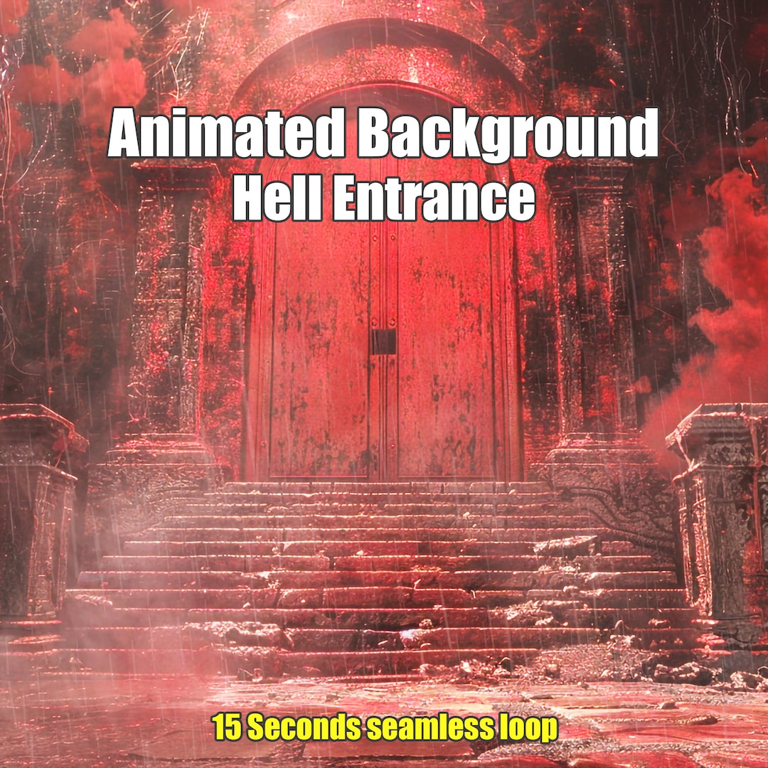 Animated Background - Hell Entrance - Infernal Gateway - Seamless Loop ...