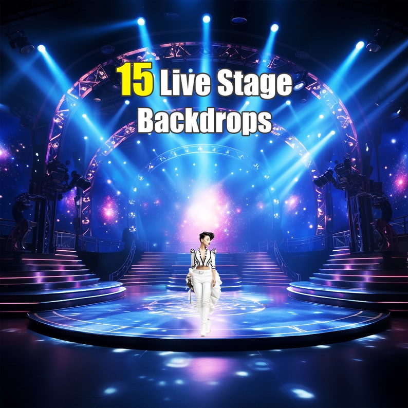 15 Live Show Stage Backdrops - Performer's Backdrops: Spotlight ...