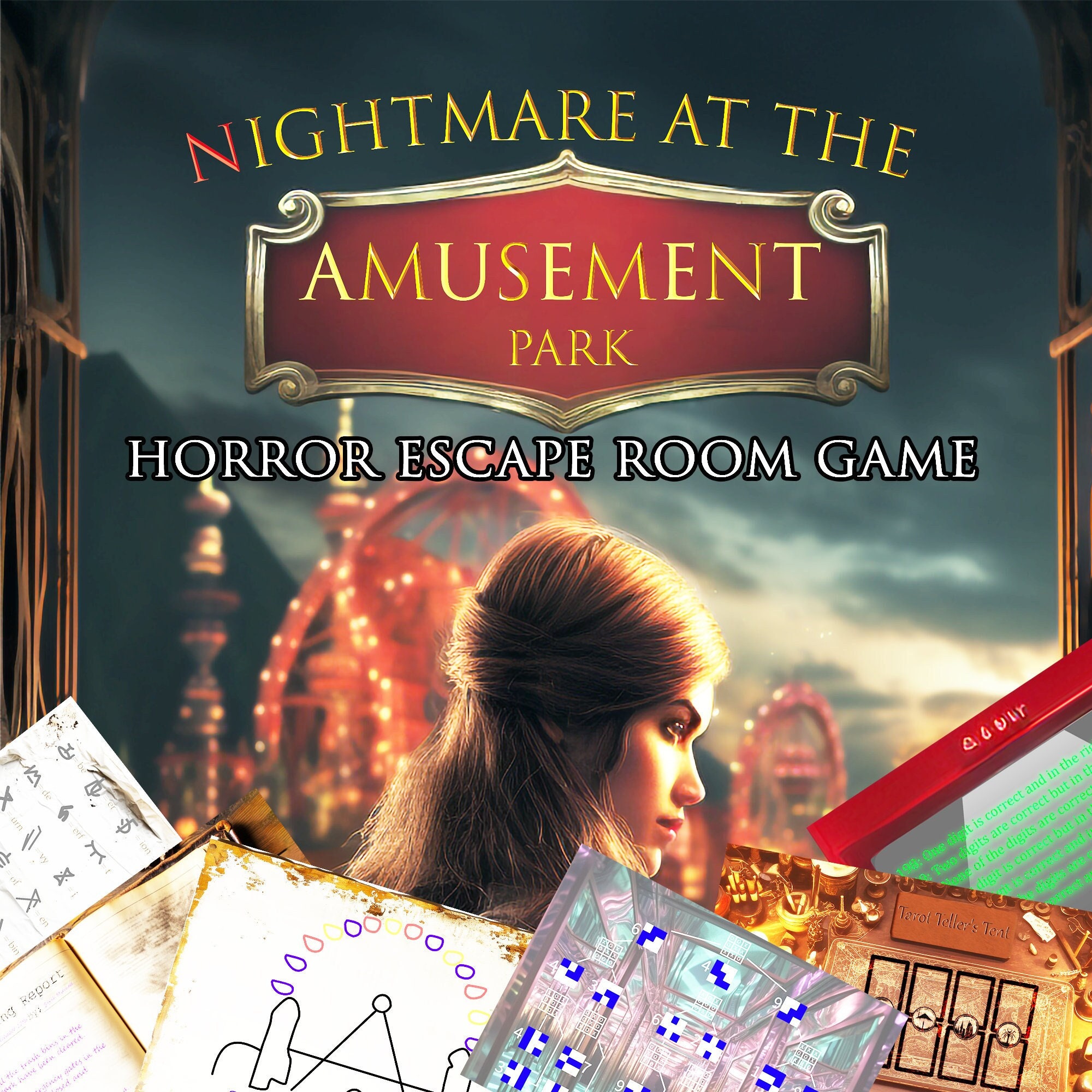 Horror Escape Room Game - Printable Horror Game for Couples, Teens and ...