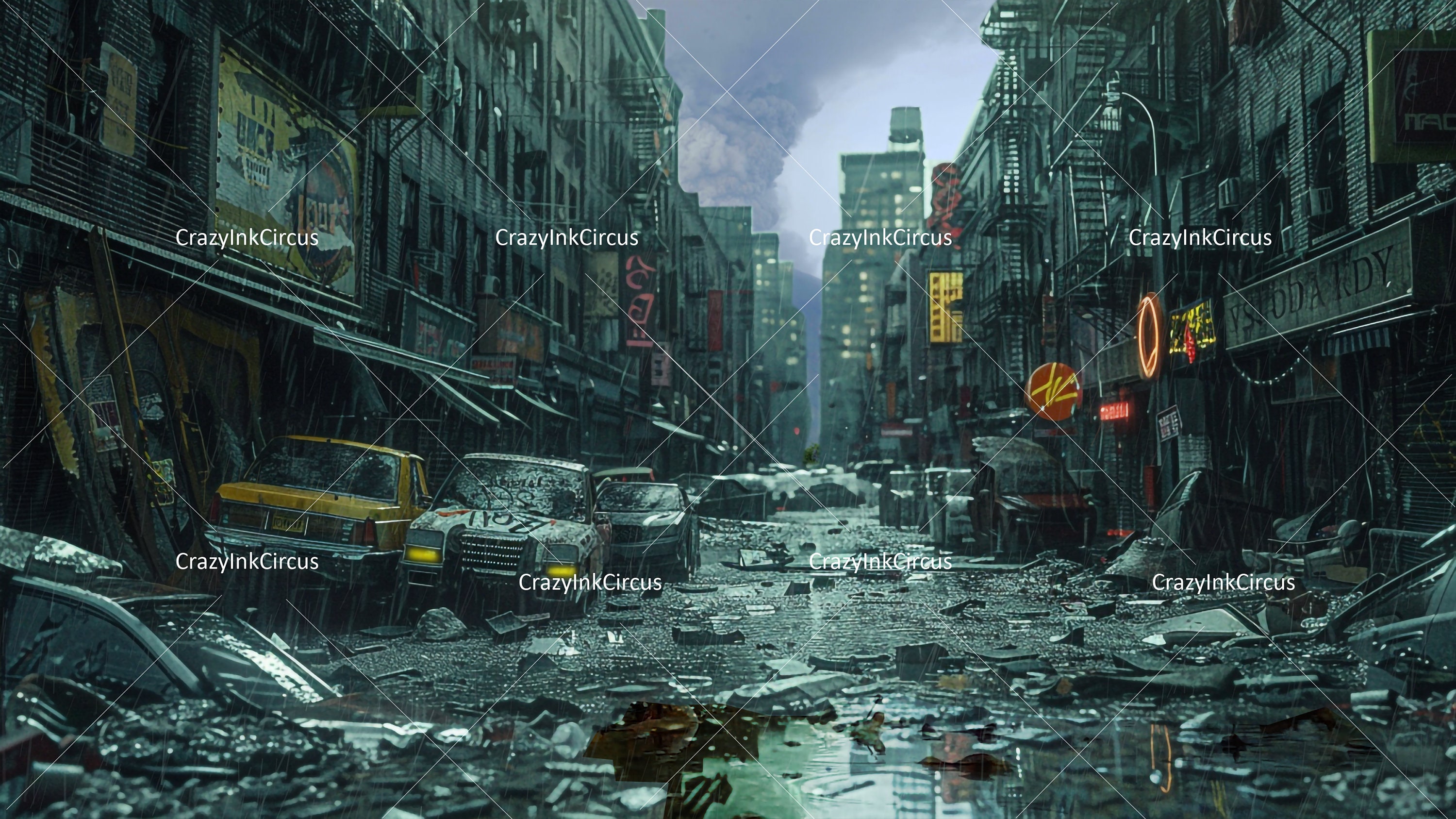 Animated Background - Apocalypse Street - Desolate Aftermath - Perfect ...