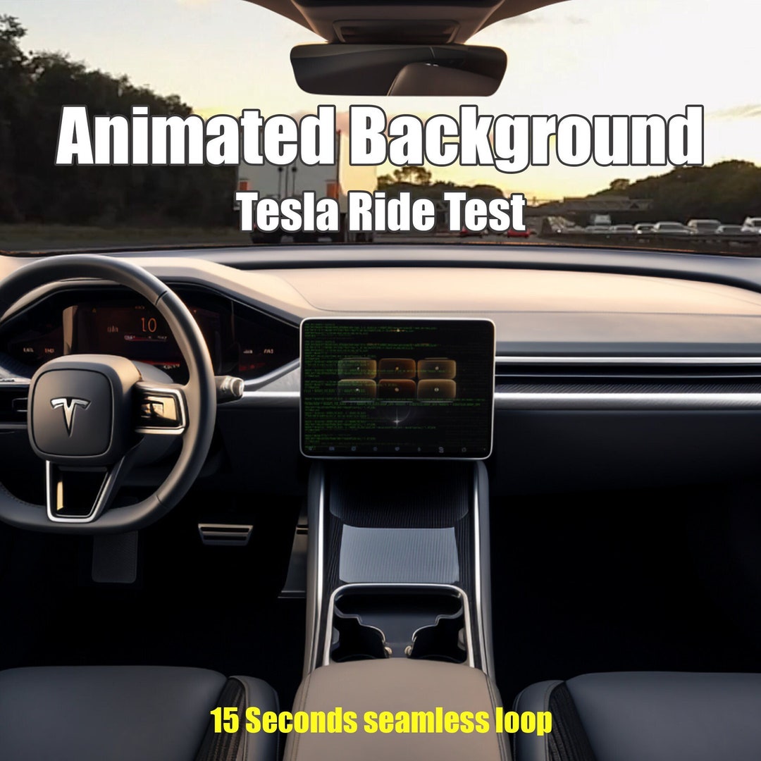 Animated Background - Tesla Ride Test Experience - Dynamic Electric Car ...