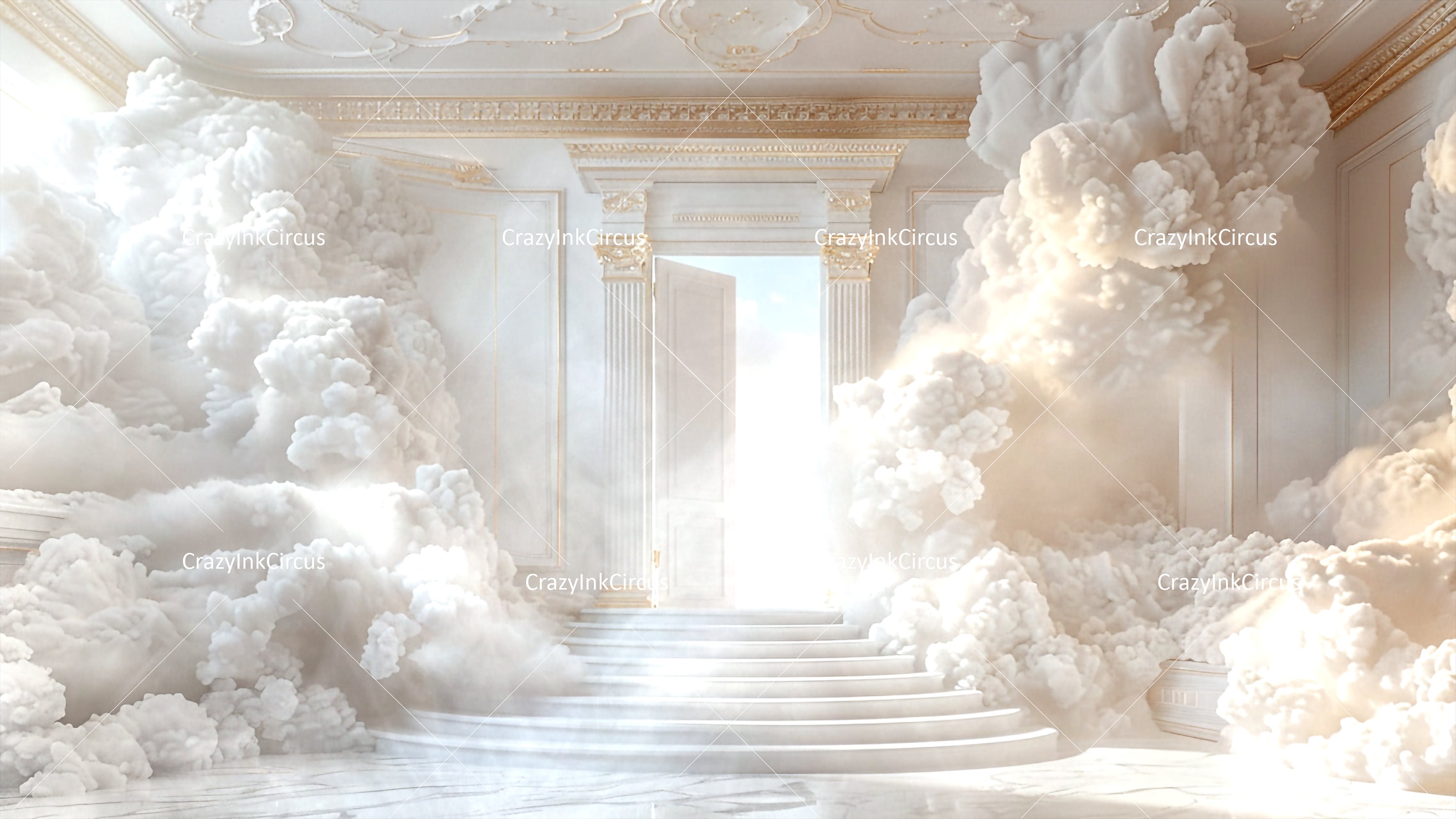 Animated Background - Heaven Entrance - Ethereal Gateway - Perfect for ...