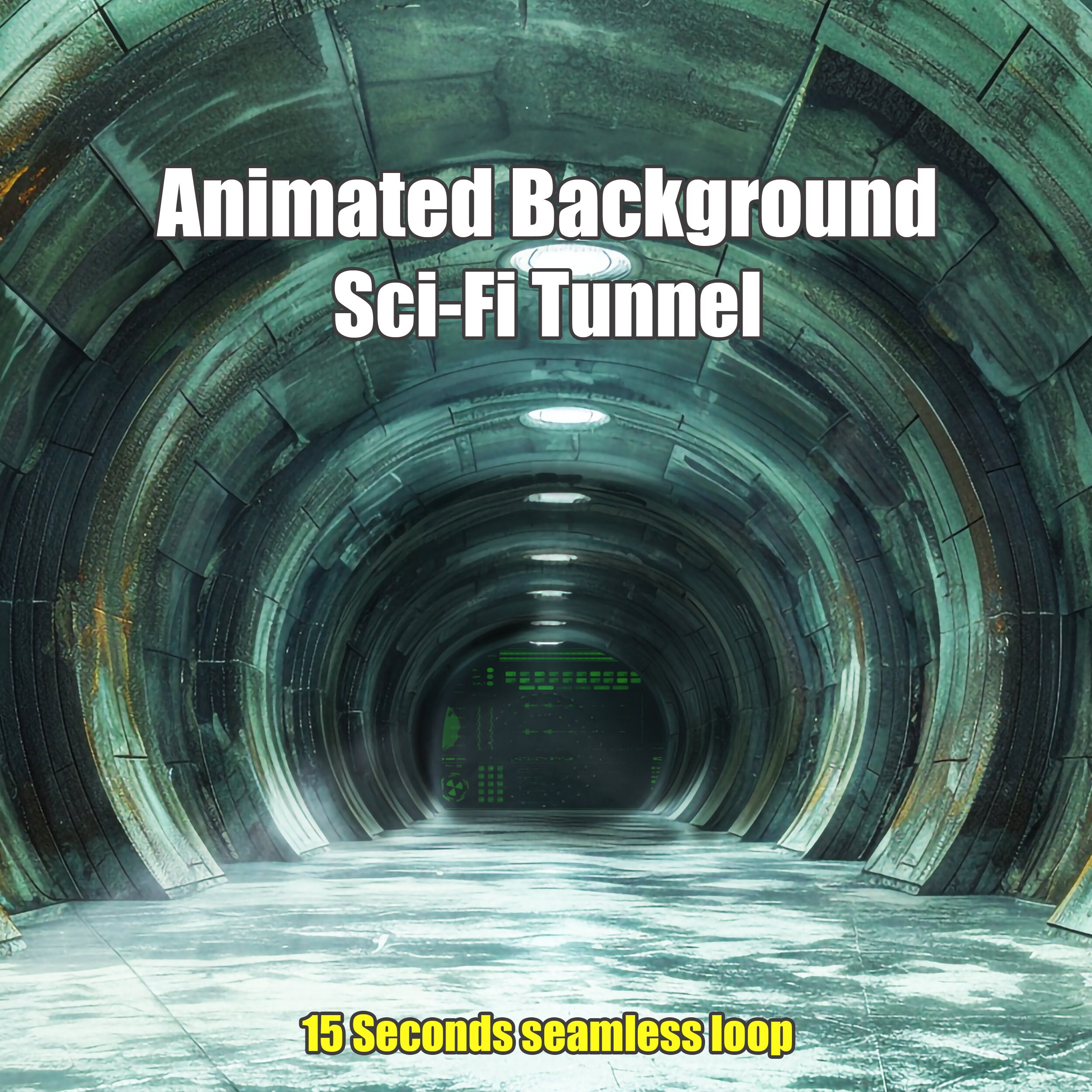 Animated Background - Sci-fi Tunnel - Futuristic Odyssey - Ideal for ...