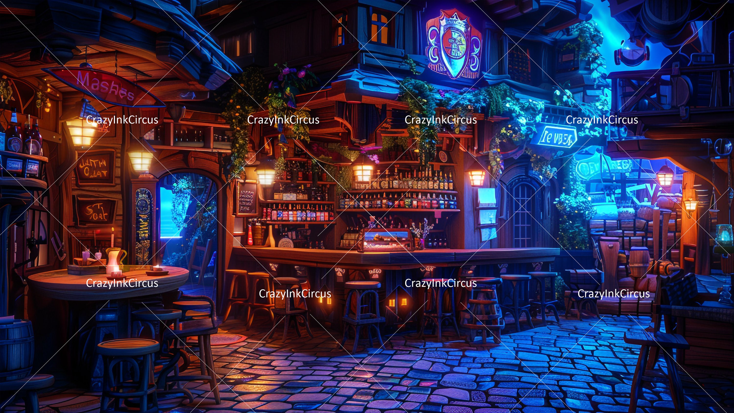 Animated Background - Cozy Tavern - Hearthside Haven Vibes - Perfect ...