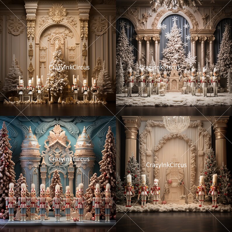 8 Dreamlike Nutcracker Ballet Magical Backdrops - Enchanting Collection for Graceful ...