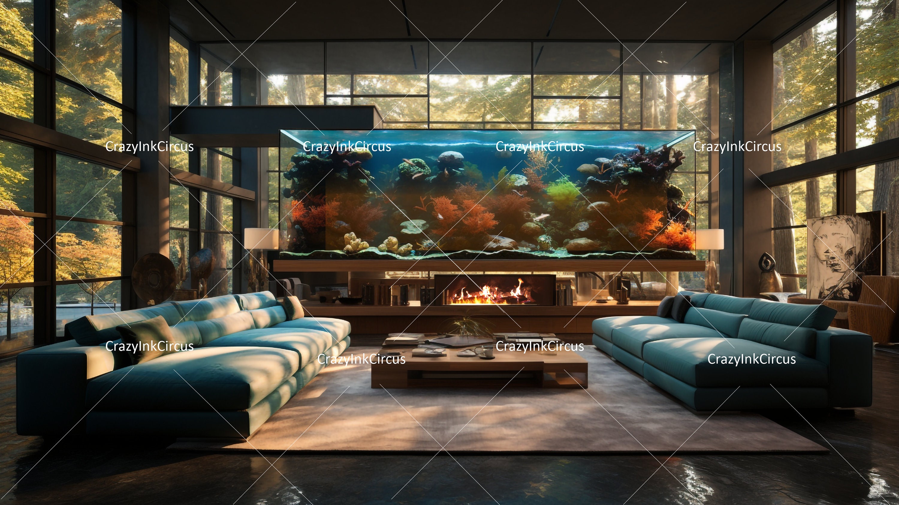 Animated Background - Aquarium Setting - Tranquil Virtual Environments ...