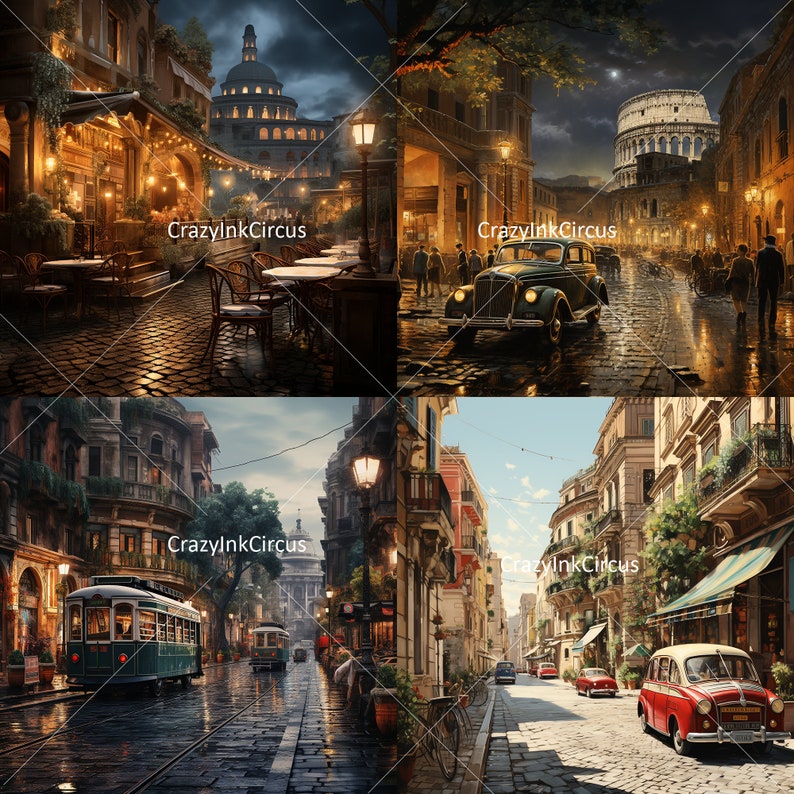 8 Visit Rome Backdrops - Ancient Rome, Vintage Backdrops - Relive the ...