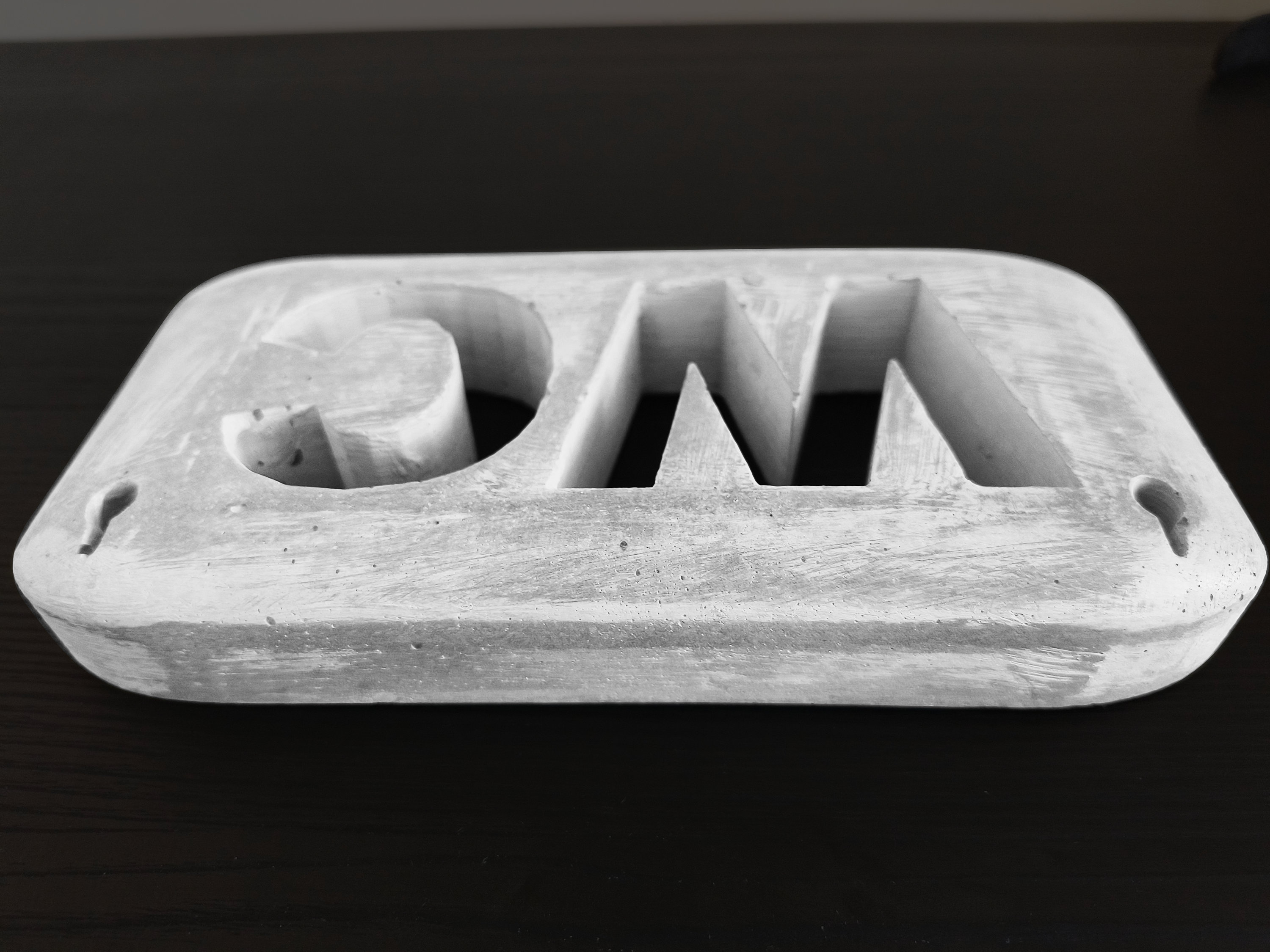 Concrete Toilet Sign, Industrial Design, WC Letters, Waterproof ...