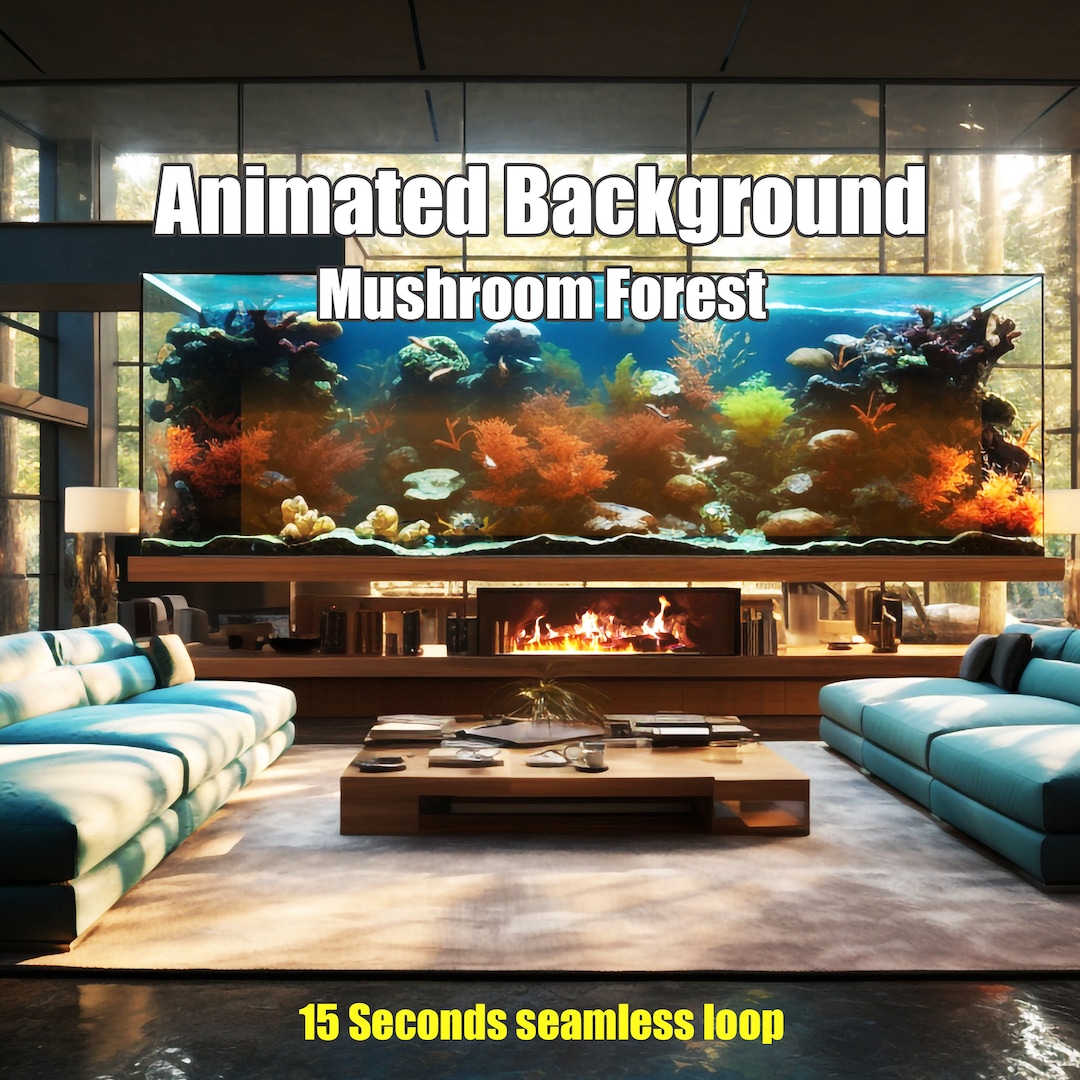 Animated Background Aquarium Setting Tranquil Virtual Environments ...
