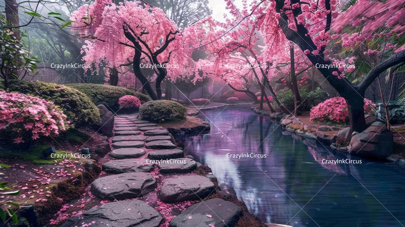 Animated Background - Japanese Garden Serenity: Tranquil Zen Retreat ...