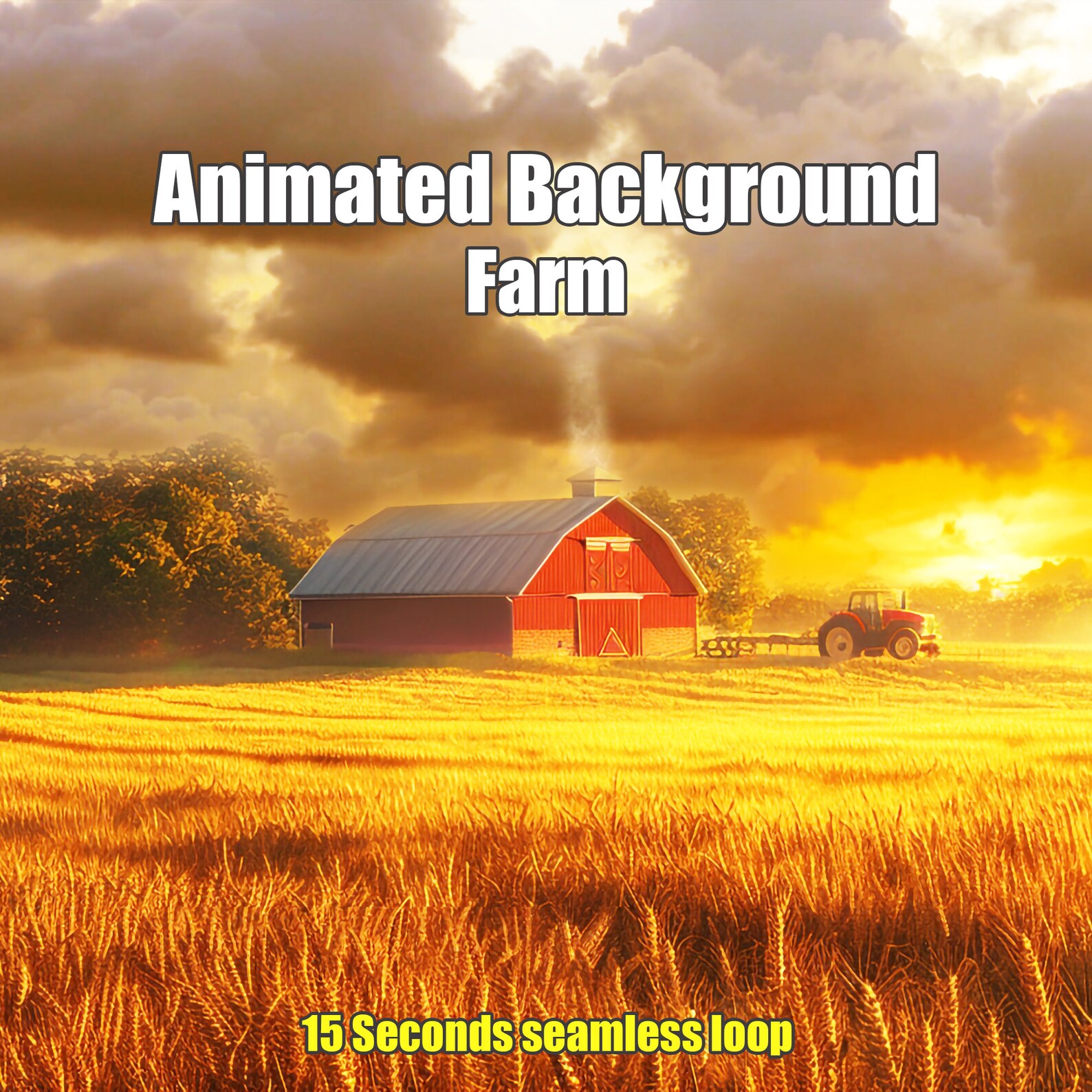 Animated Background - Farm - Serene Countryside for Vtuber Streams and ...