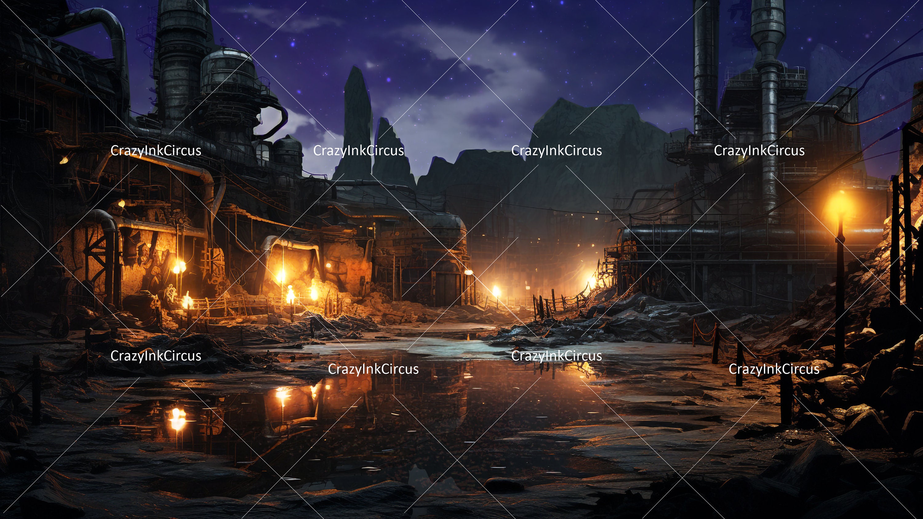 Animated Background - Abandoned Factory - Eerie yet Captivating Setting ...