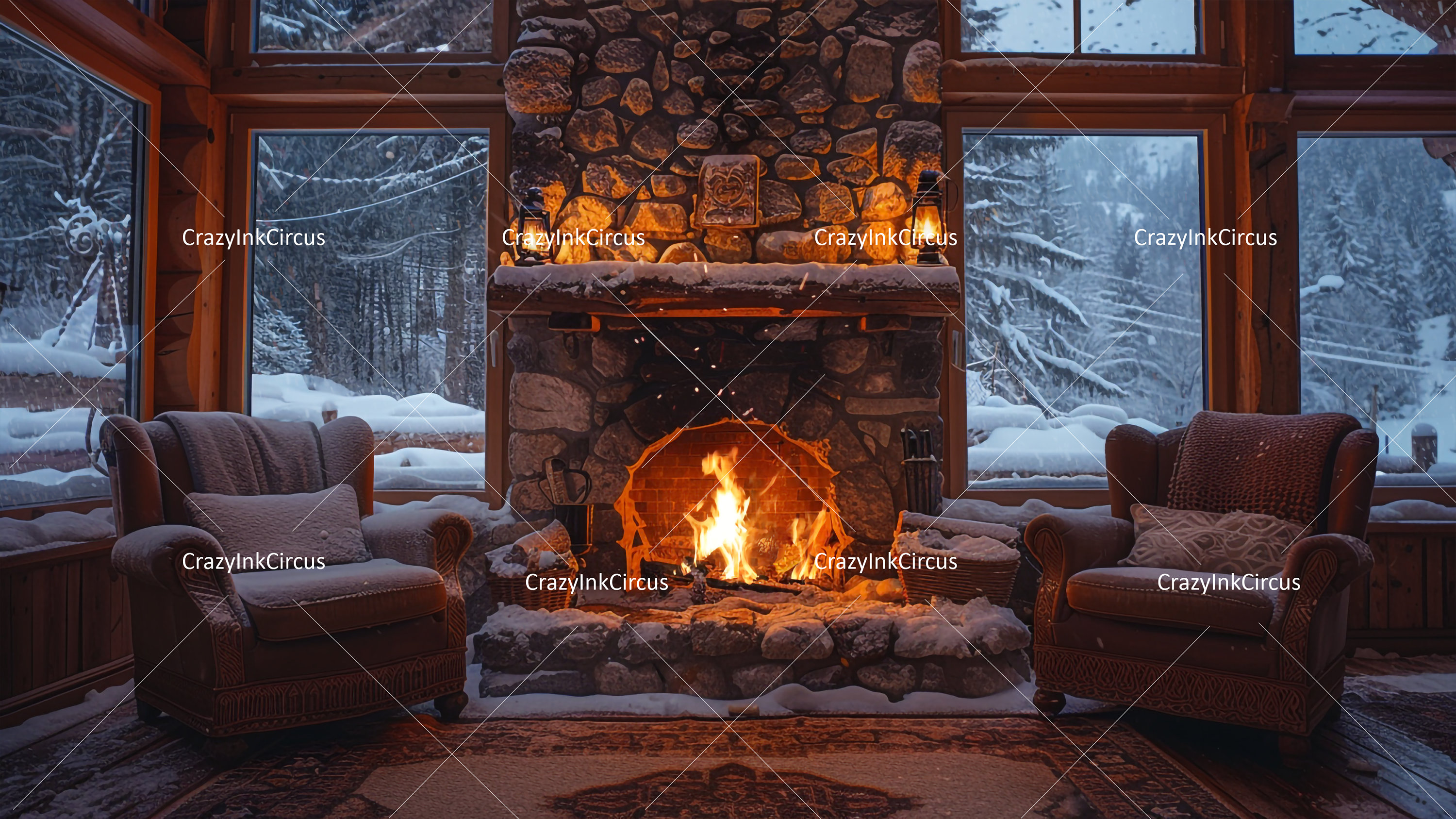 Animated Background - Rustic Cabin - Enchanted Woodland Cabin - Rustic ...