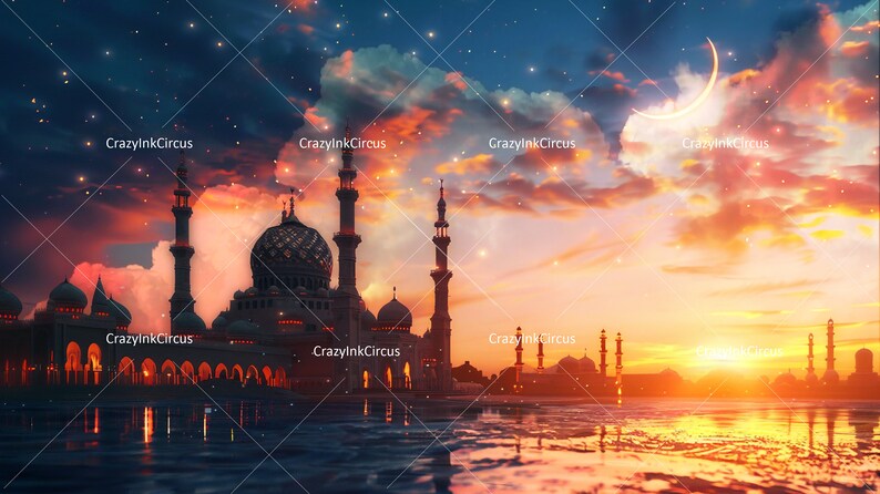 Animated Background - Ramadan Sunset - Serene Dusk - Islam Vibes ...