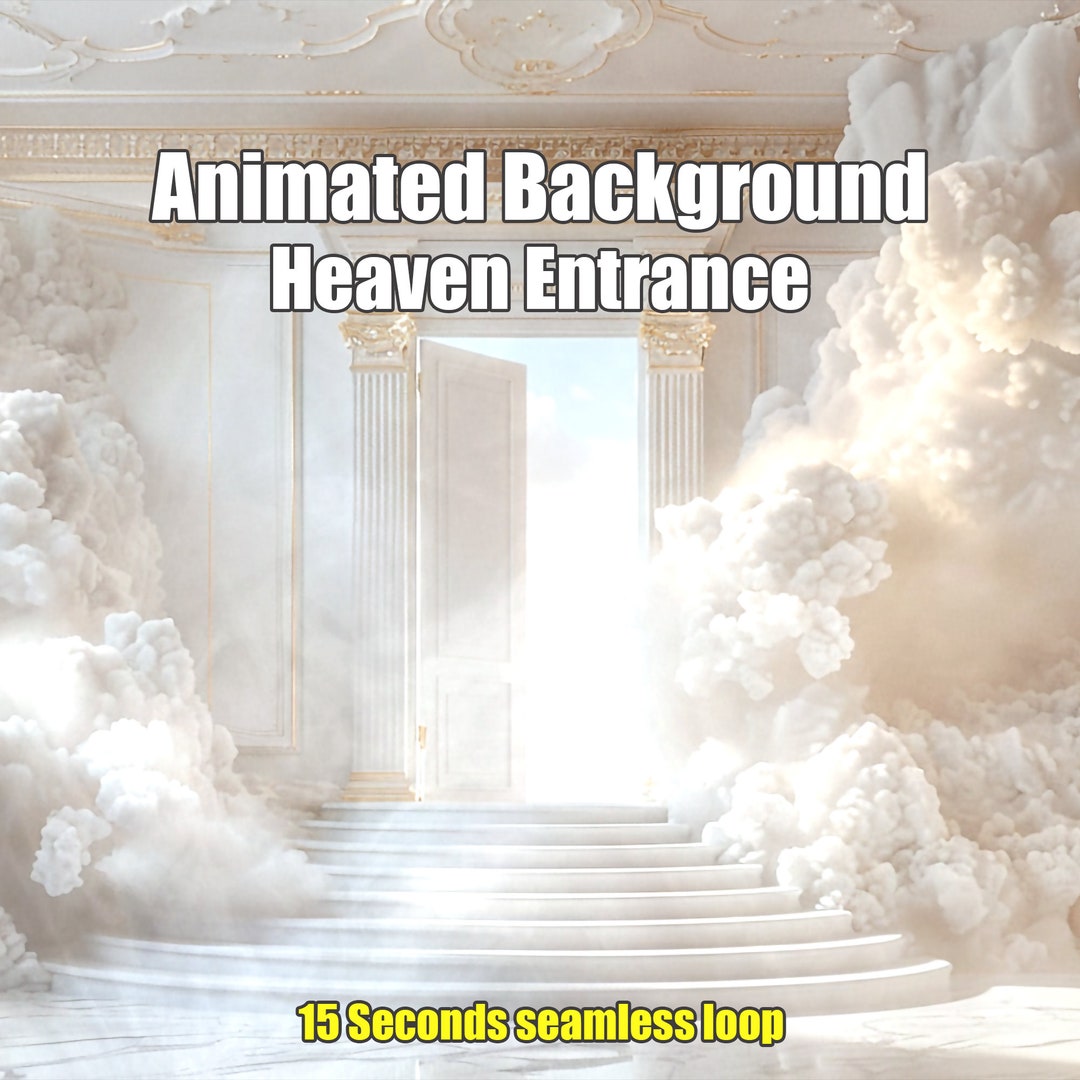 Animated Background - Heaven Entrance - Ethereal Gateway - Perfect for ...