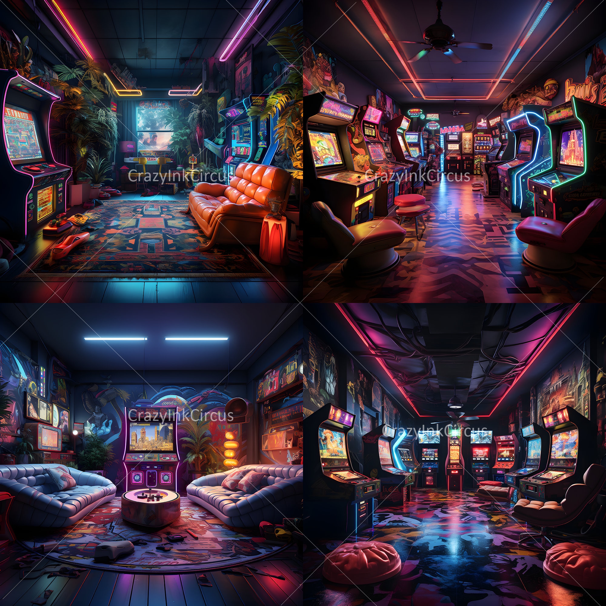 8 Digital Backdrops - Nostalgic Arcade Adventure Collection – Perfect ...