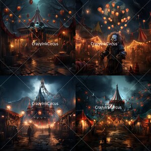 12 Creepy Carnival Backdrops: Circus Horror & Scary Clowns - Perfect ...