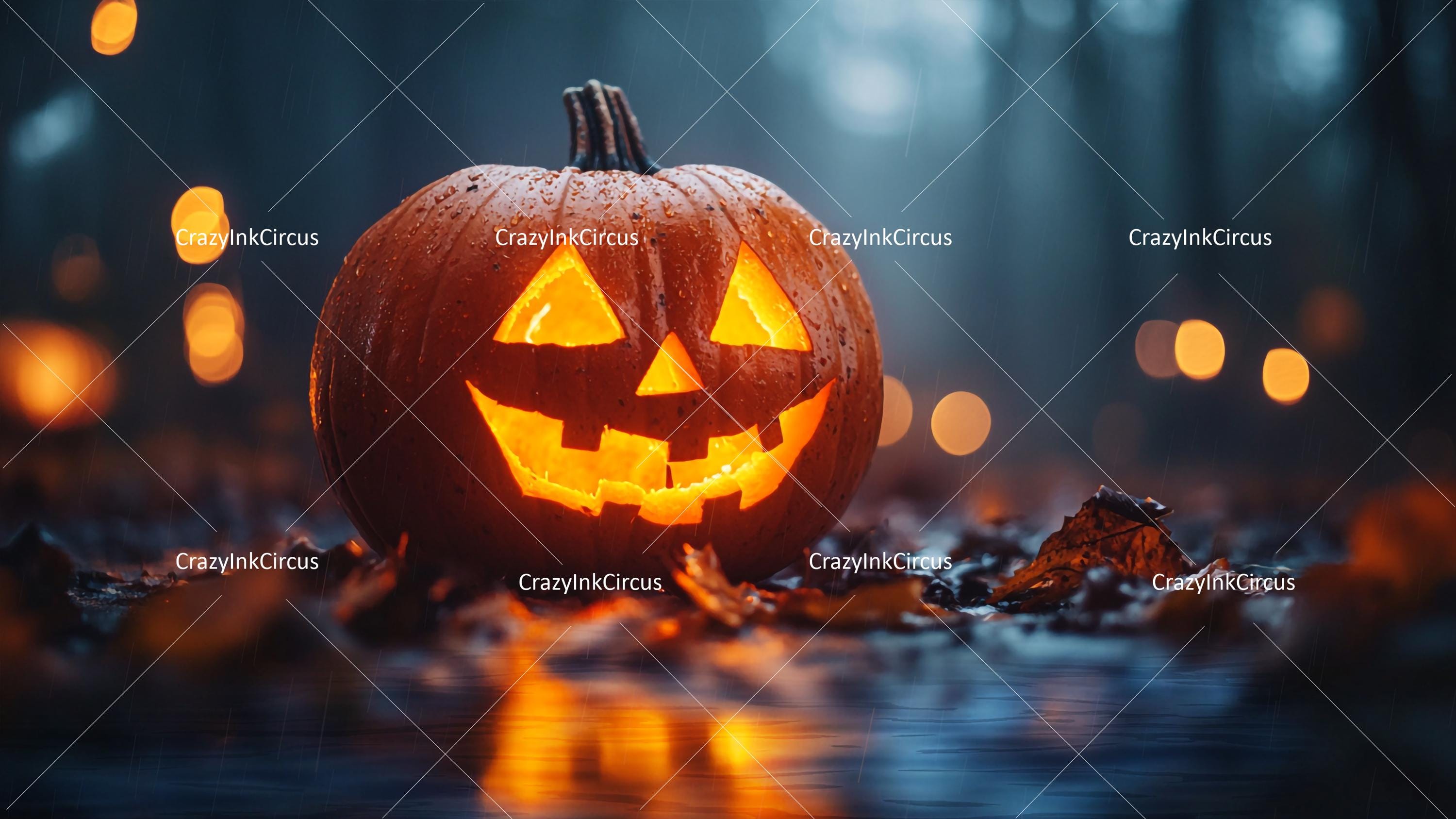 Animated Background - Happy Halloween - Festive Spooky Scene for Vtuber ...