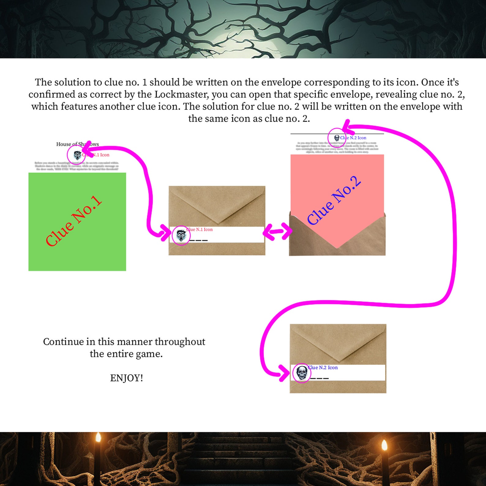 Horror Escape Room - House of Shadows - Printable Horror Game for ...