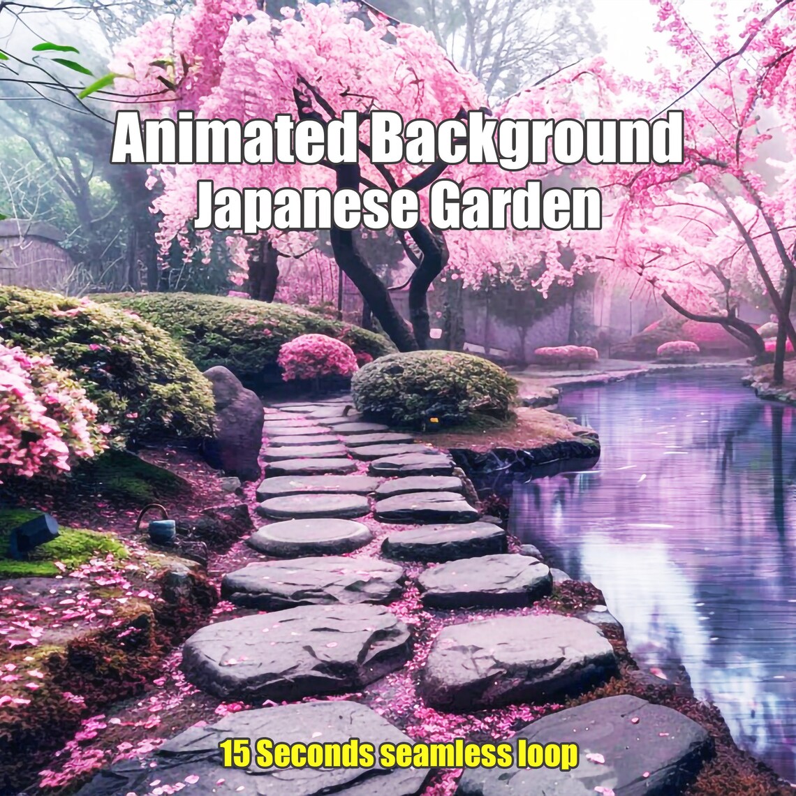 Animated Background - Japanese Garden Serenity: Tranquil Zen Retreat ...
