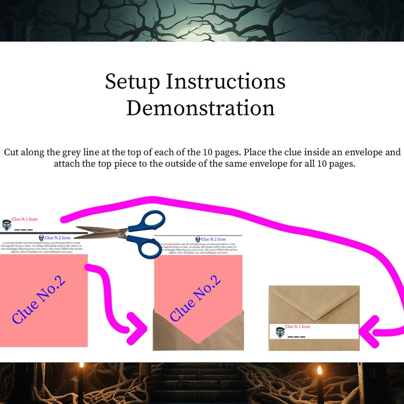 Horror Escape Room - House of Shadows - Printable Horror Game for ...