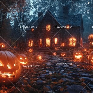 Animated Background - Halloween Night - Spooky Moonlit Scene for Vtuber ...