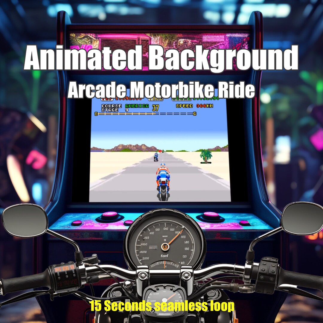 Animated Background - Arcade Motorbike Ride - Virtual Excursion ...