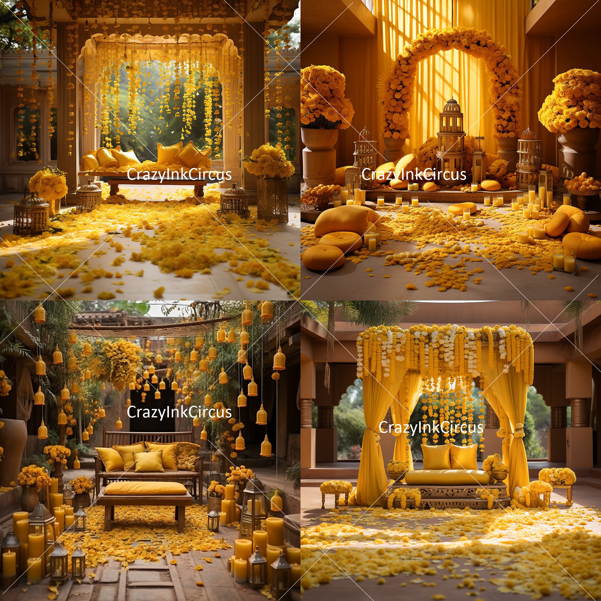 15 Haldi Ceremony Backdrops - Vintage Elegance Collection – Perfect for ...