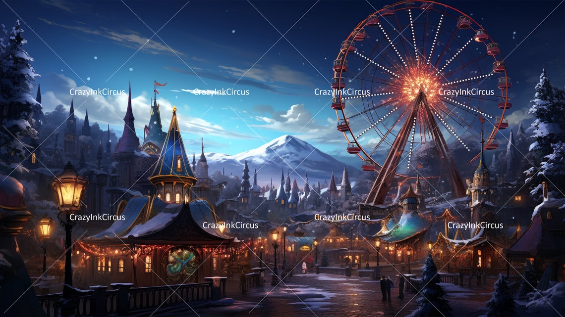 Animated Background - Amusement Park - Whirlwind of Fun for Virtual ...
