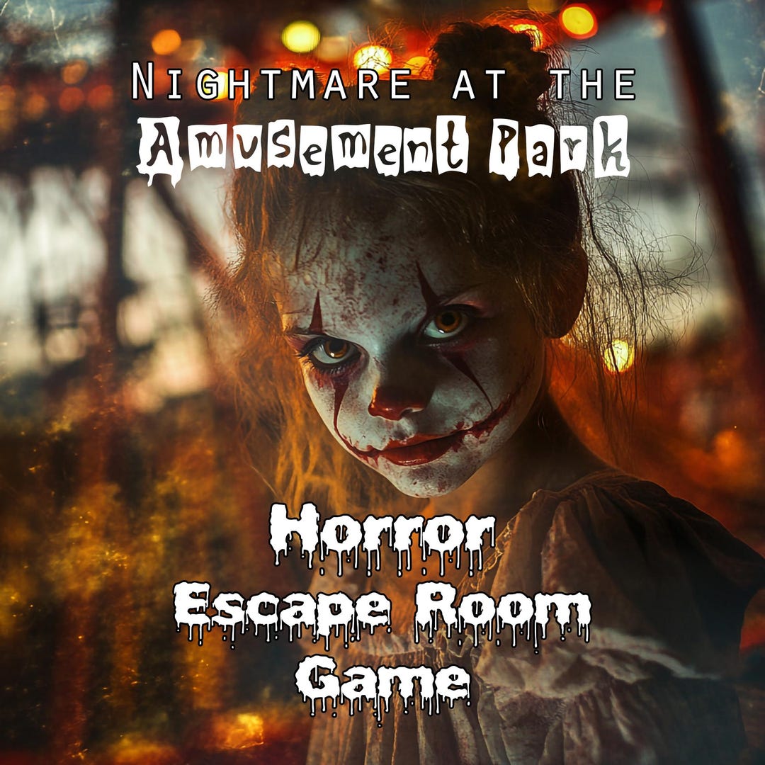 Horror Escape Room Game - Printable Horror Game for Couples, Teens and ...