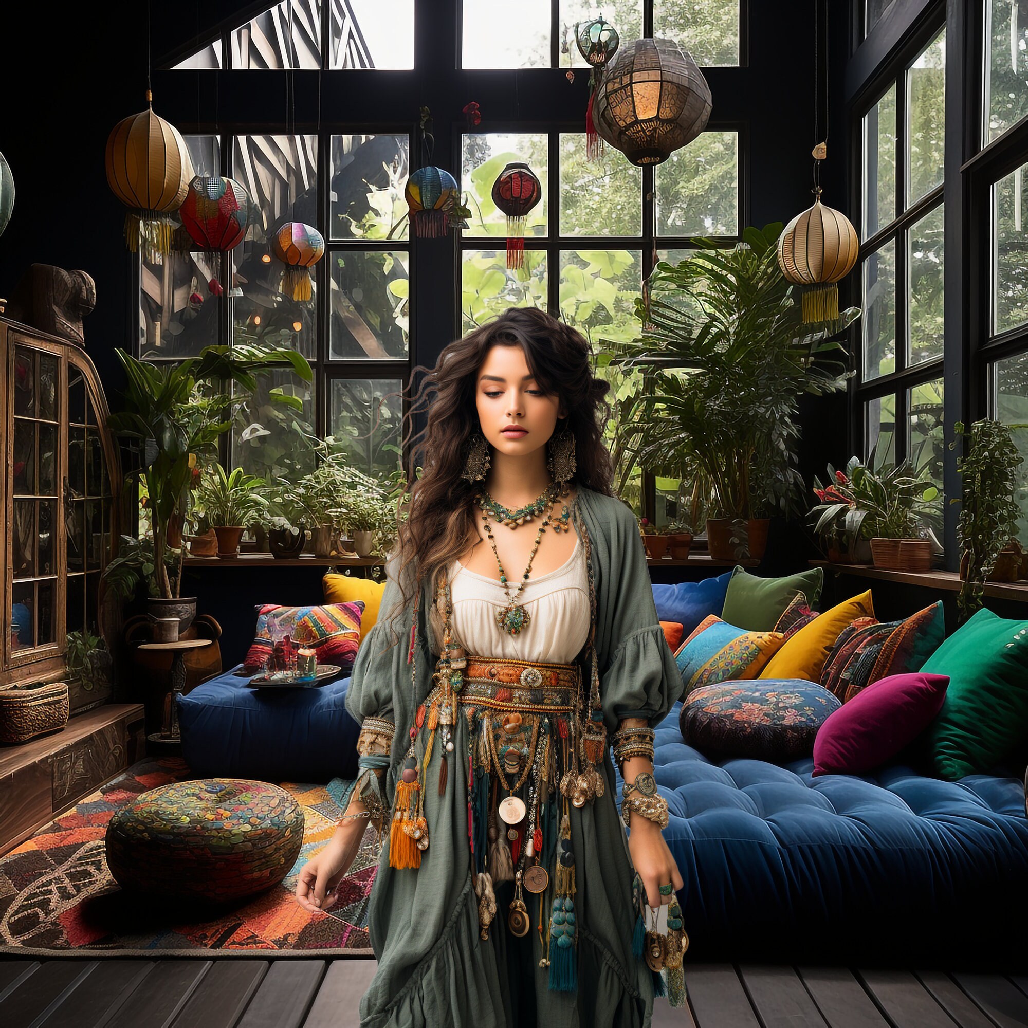 8 Digital Backdrops: Bohemian Dream Room Collection – Ideal for ...