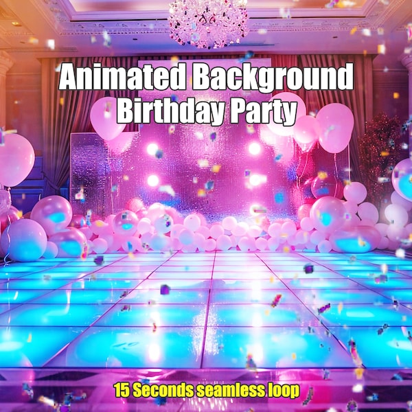 Birthday Background Overlay - Etsy