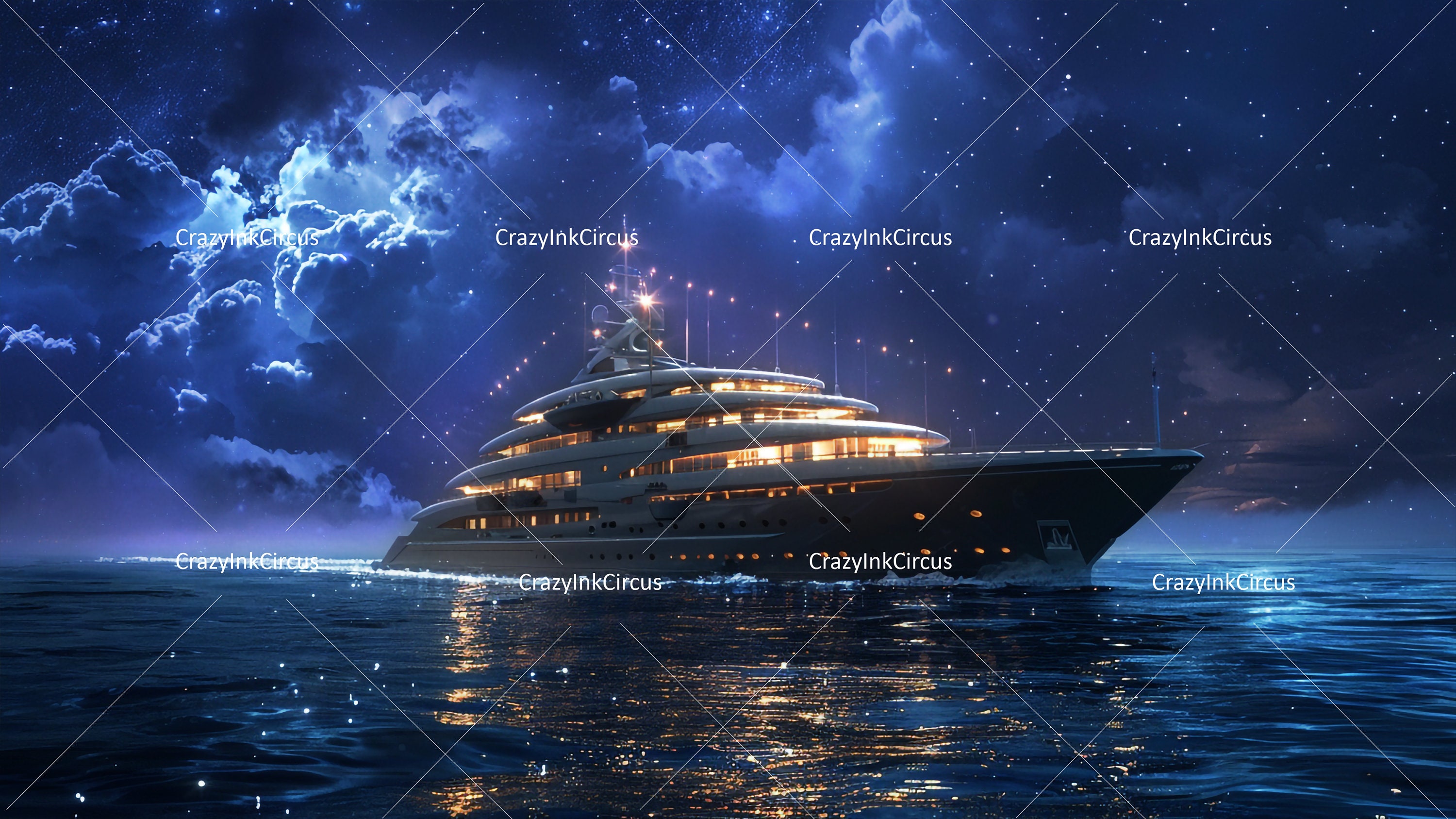 Animated Background - Cruise Ship - Oceanic Adventure - Seafaring ...