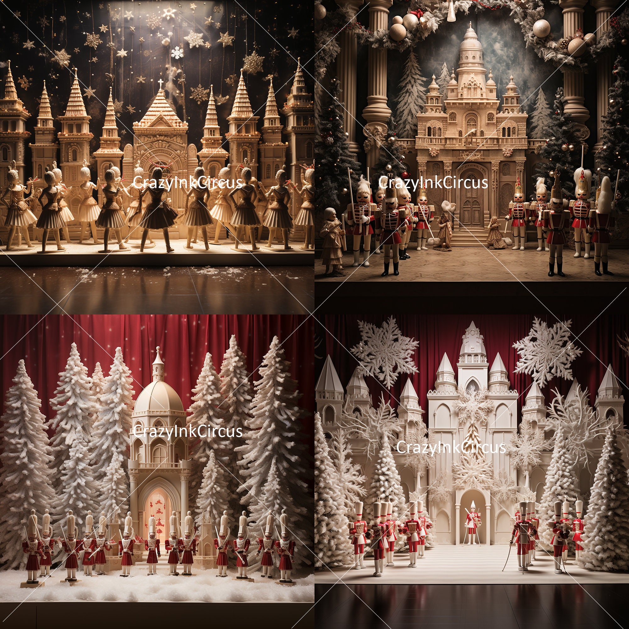 8 Dreamlike Nutcracker Ballet Magical Backdrops - Enchanting Collection ...