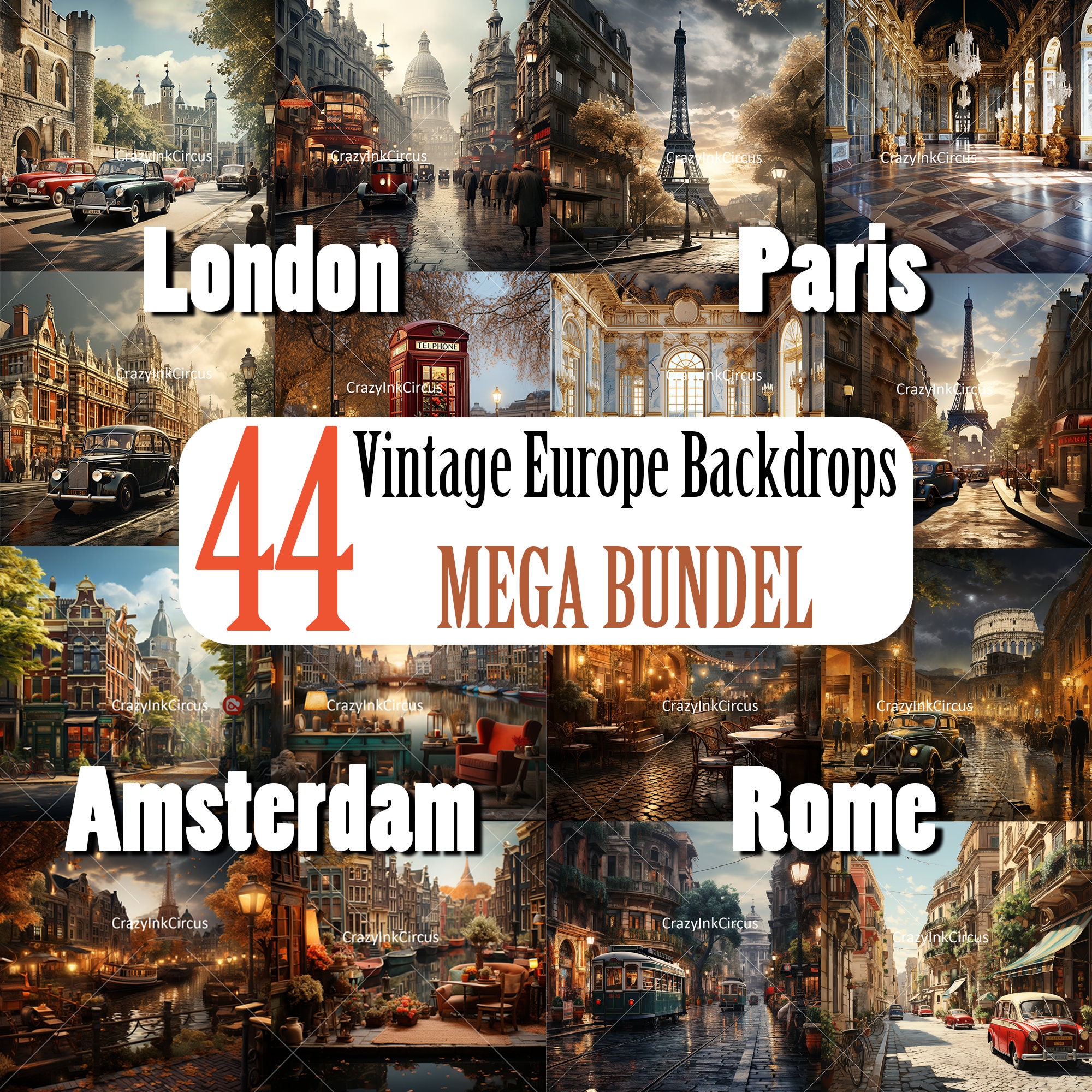 44 Vintage Europe Backdrops- Explore Cityscapes' Charm- Captivating ...