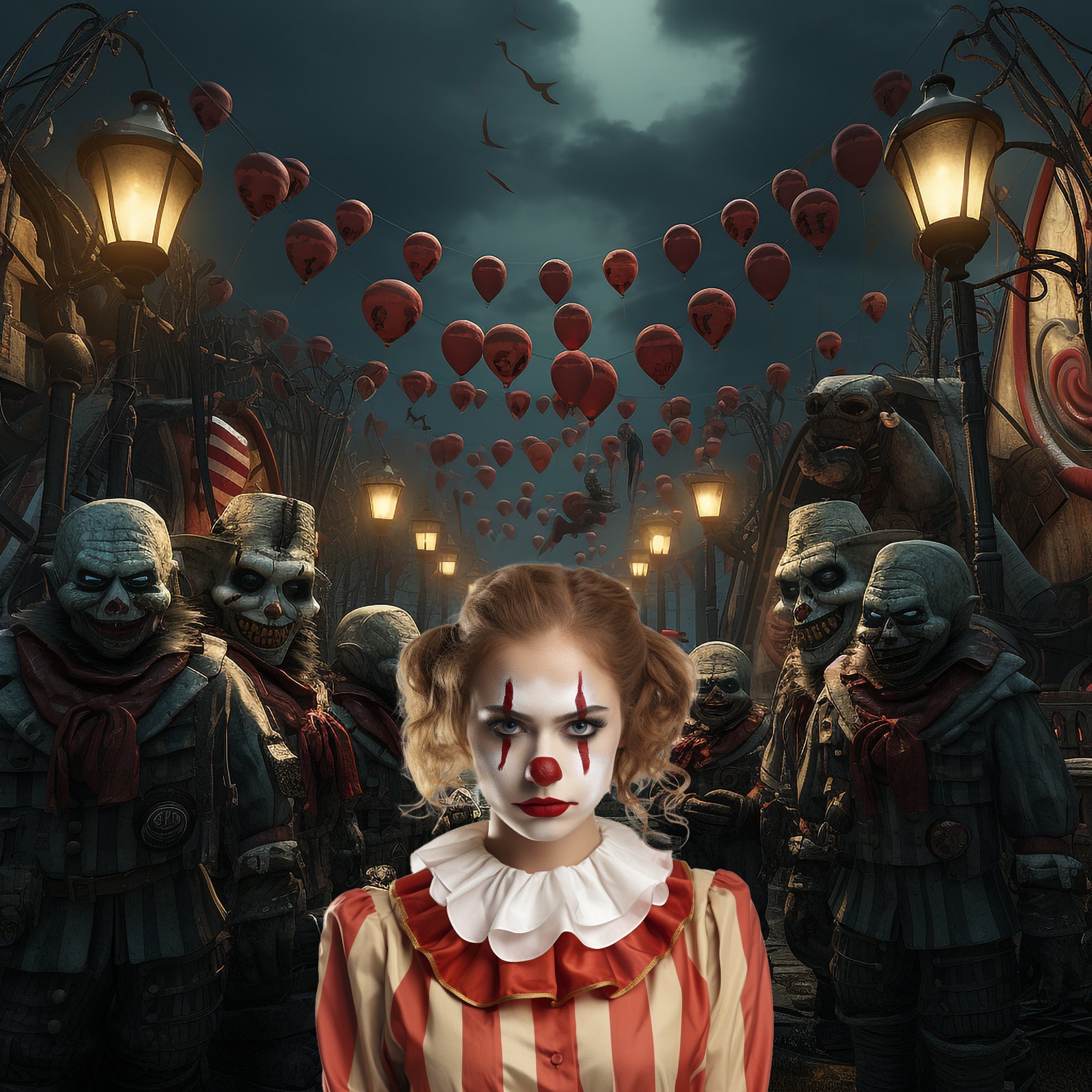 12 Creepy Carnival Backdrops: Circus Horror & Scary Clowns - Perfect ...
