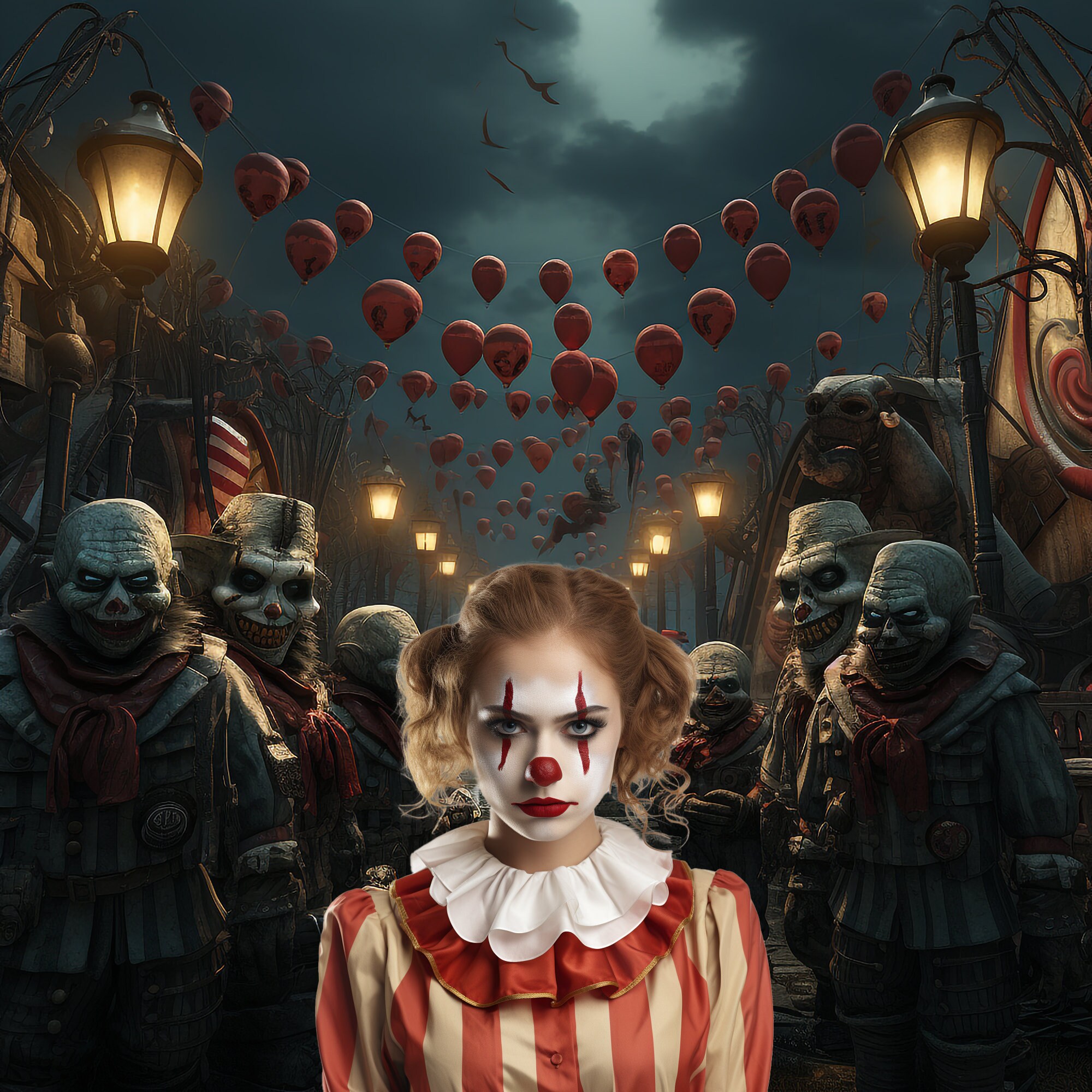 12 Creepy Carnival Backdrops: Circus Horror & Scary Clowns - Perfect ...