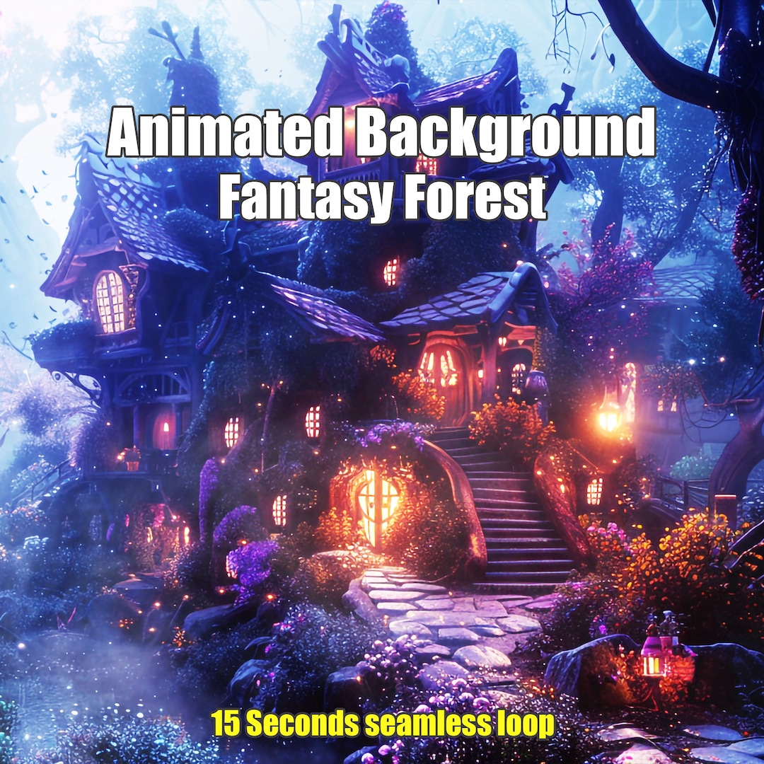 Animated Background - Fantasy Forest - Enchanted Woodlands Adventures ...