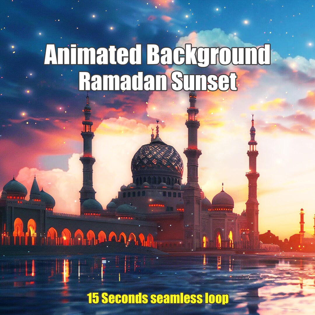 Animated Background - Ramadan Sunset - Serene Dusk - Islam Vibes ...