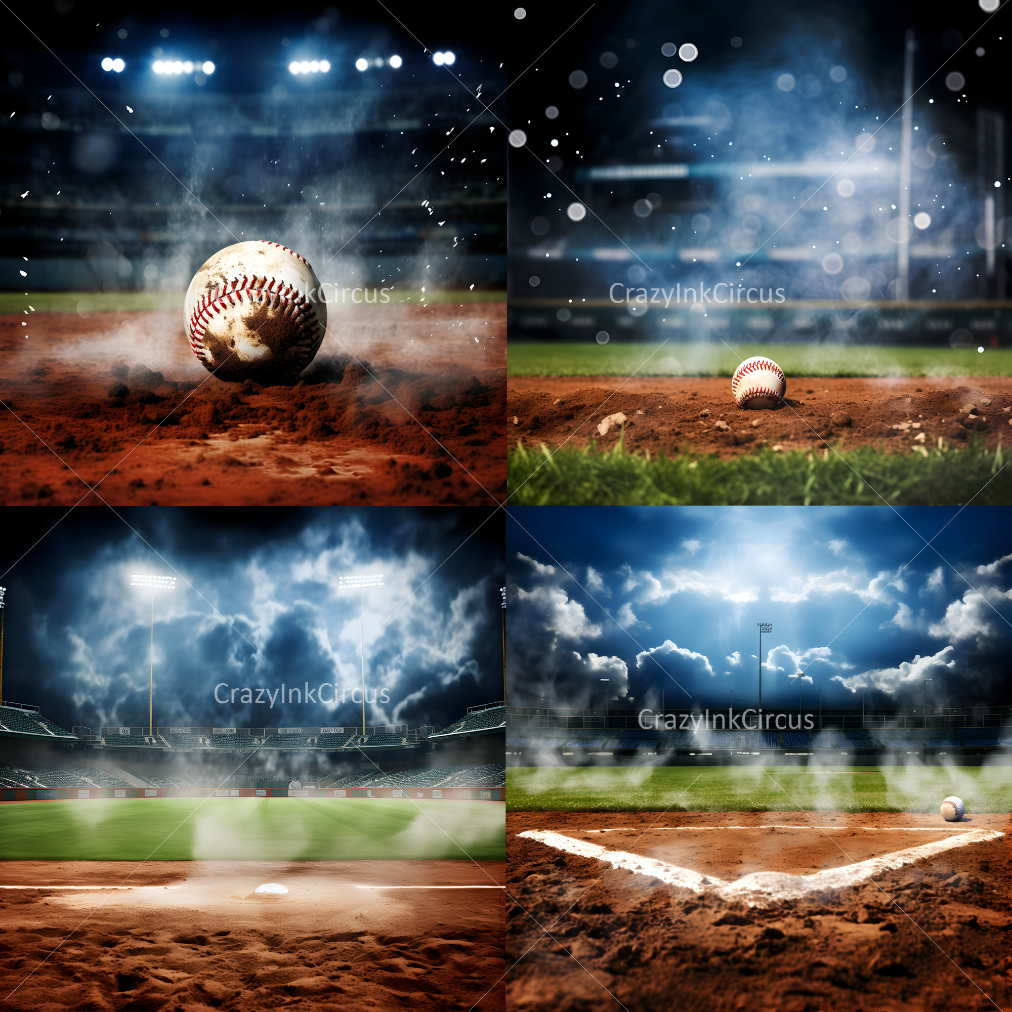 8 Digital Overlays: Majestic Baseball Field Collection– Perfect for ...