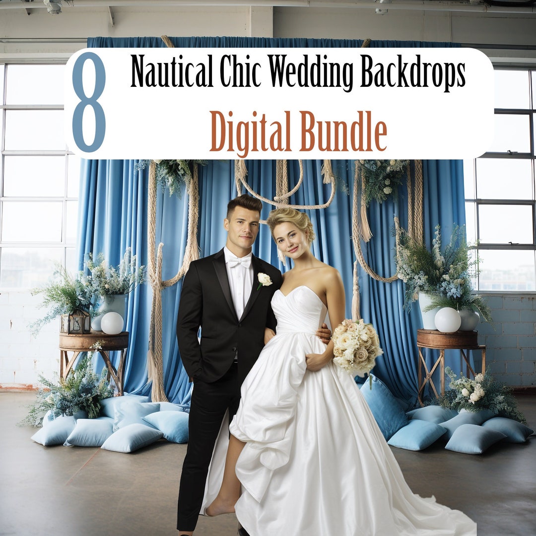 8 Nautical Chic Wedding Backdrops - Seaside Serenity, High-quality ...