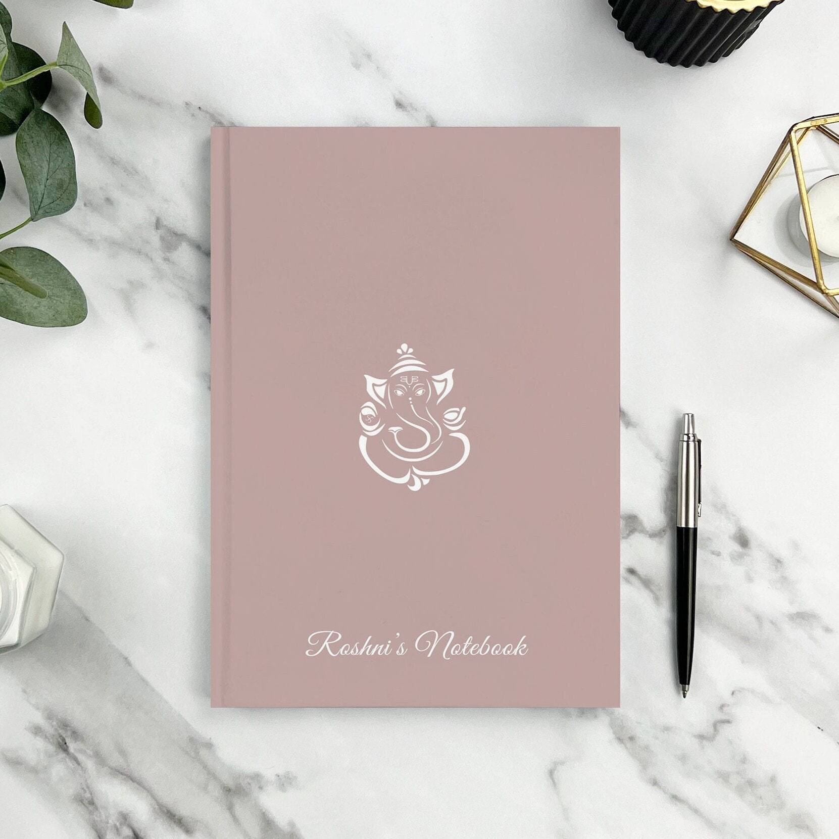 Personalised Ganesh Notebook | Custom Indian Notebook | Hindu Notebook ...