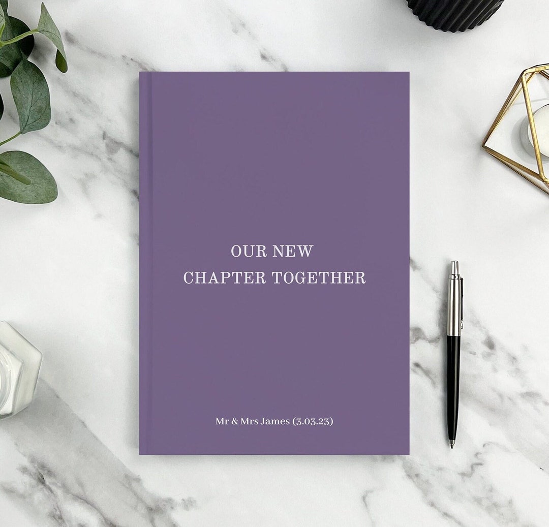 Personalised Couples Journal Our New Chapter Together Hardback A5 ...