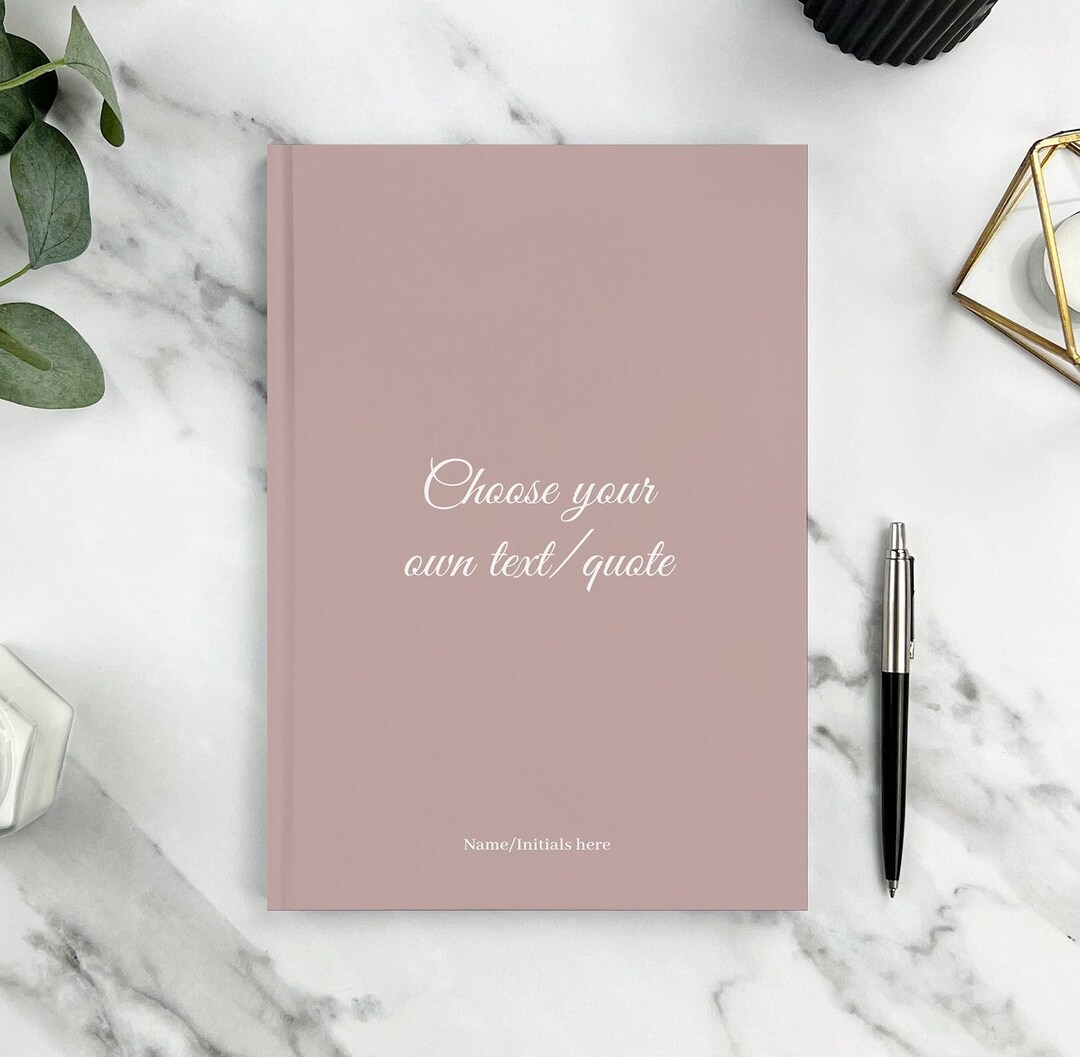 Personalised Notebook | Any Text You Want | A5 Notebook | Hardback ...