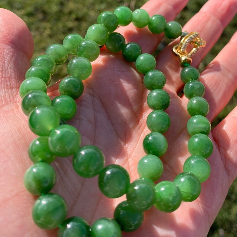 Nephrite Jade Beads - Etsy