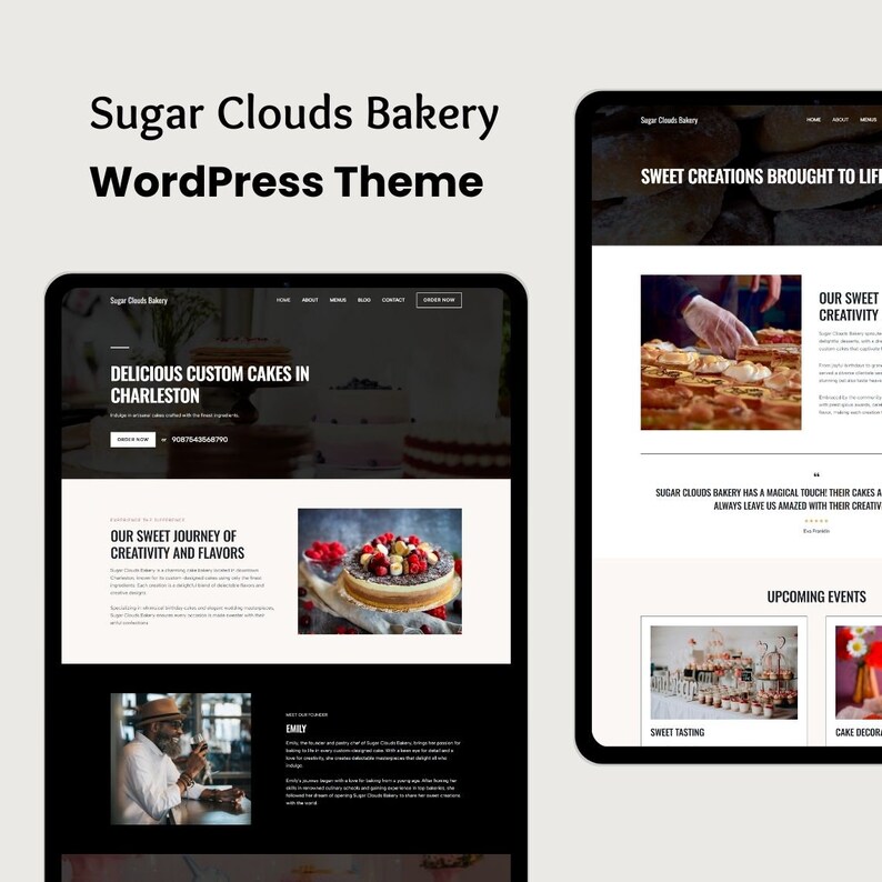 Cake Bakery Wordpress Website Template 100% Done for You Cake Bakery ...